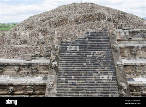 Temple Of The Feathered Serpent Quetzalcoatl In Teotihuacan A