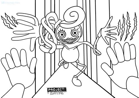 Coloring Page Mommy Long Legs