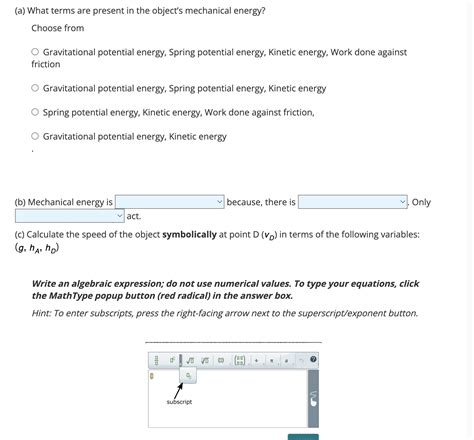 Solved In The Figure Below An Object Of Mass M Starts From Chegg