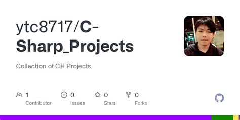 Github Ytc8717c Sharpprojects Collection Of C Projects