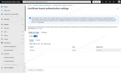 Configuring Microsoft Entra Certificate Based Authentication James