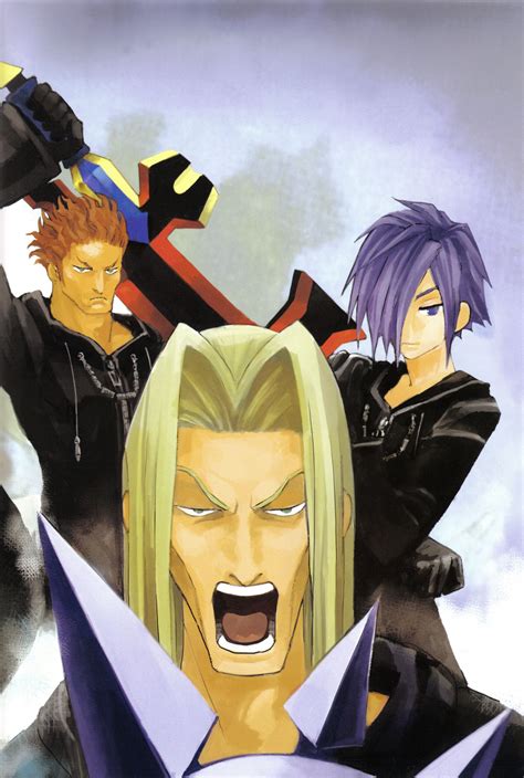 Lexaeus Zexion And Vexen They Really Got Vexens Creepy Side Xemnas