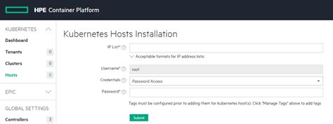 Deploying Kubernetes Cluster Hpe Deployment Guide For Hpe Ezmeral Container Platform On Hpe