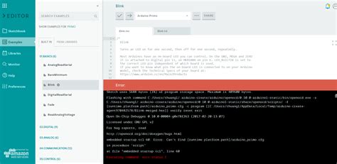 Can T Program Arduino Primo Board With Arduino Node Shield IDE 1 X Arduino Forum