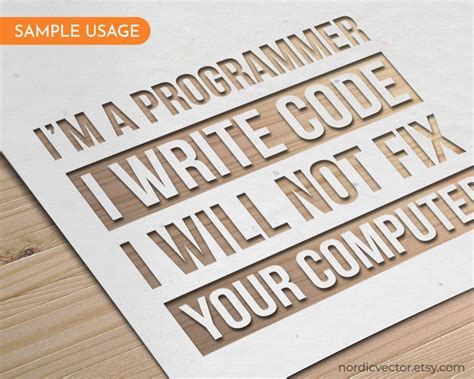 Funny Programmer Quote Svg Coder Svg Programming Svg Computer Nerd Svg Png Dxf Clipart Cut