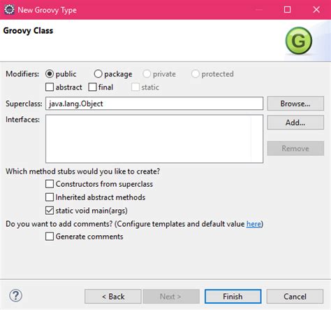 Create A Groovy Project In Eclipse Groovy With Eclipse Javatpoint