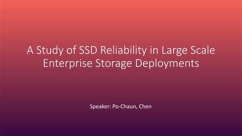 A Study Of Ssd Reliability In Large Scale Enterprise Storage