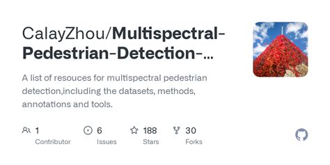 Github Calayzhou Multispectral Pedestrian Detection Resource A List Of Resouces For
