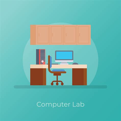 Trendy Computer Lab Vector Art At Vecteezy