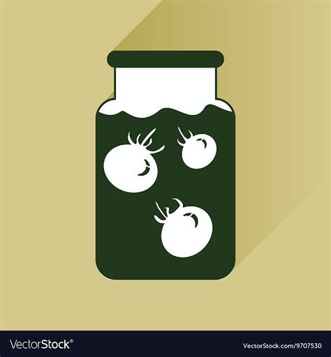 Free Flat Icon With Long Shadow Canned Tomatoes Vector Image Nohat Cc