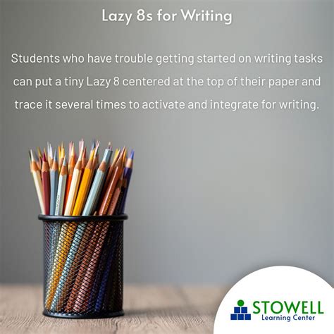 Stowell Learning Center On Linkedin The Lazy 8 For Writing Is A Pencil And Paper Exercise