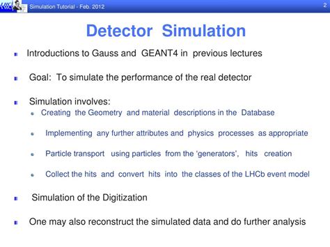 Ppt Detector Simulation And Geant4 Powerpoint Presentation Free Download Id5621976 Ppt Detector Simulation And Geant4 Powerpoint Presentation Free Download Id5621976