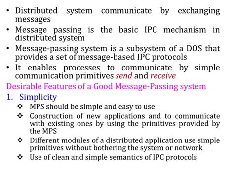 Message Passing In Distributed Computing Systems Pptx Computer Networking Computing