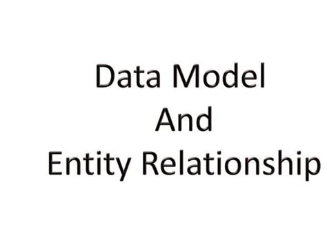 er model ppt pptx databases computer software and applications