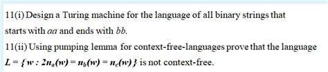 Solved Using Pumping Lemma For Context Free Languages Prove Chegg