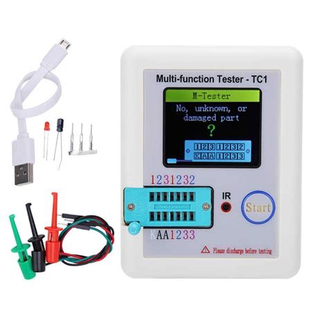 Ranmei Lcr Tc1 Transistor Tester Tft Capacitance Meter Electronic Component Esr Npn Pnp