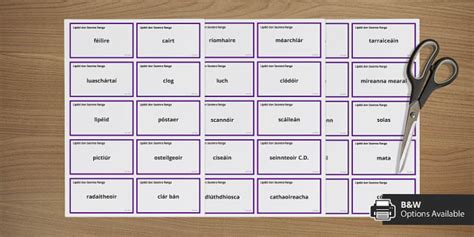 Lipéid don Seomra Ranga teacher made Twinkl