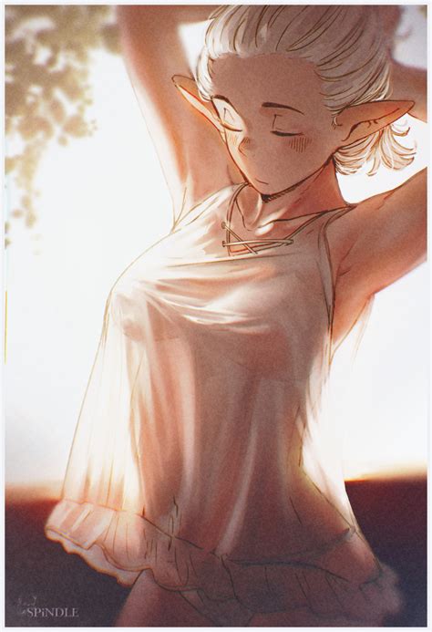 Spindle Aidenr Asimov Spindle Aidenr Original Absurdres Commentary English