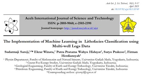 The Implementation Of Machine Learning In Lithofacies Classification