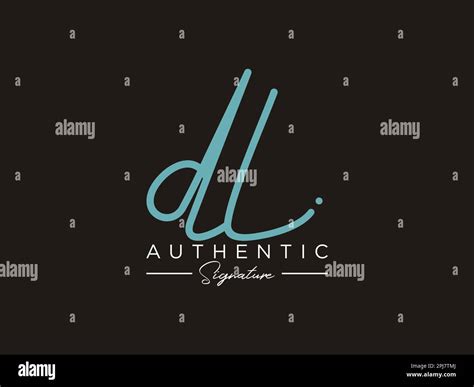 Dl Signature Logo Template Vector Stock Vector Image And Art Alamy
