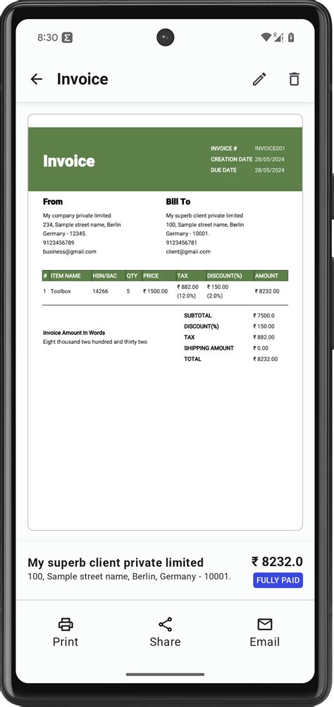 Invoice Master Professional Invoice Builder