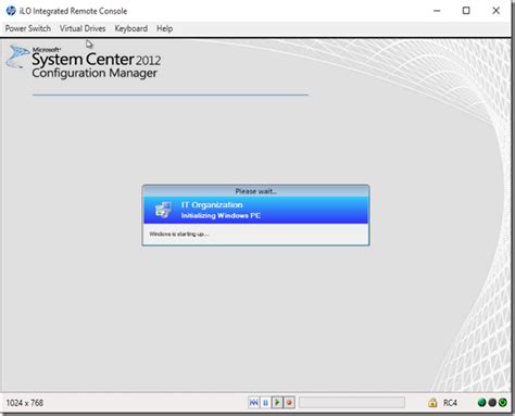 script for booting to windows pe using hp ilo powershell cmdlets