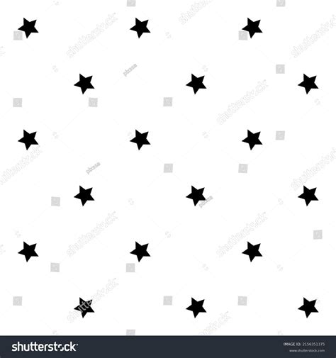Starry Repeatable Seamless Pattern Star Background Stock Vector