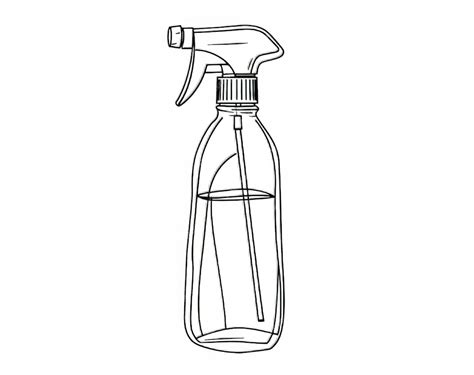 A Continuous Line Drawing Of A Hairdresser Sprayer Spray Bottle Outline