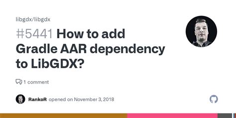 How To Add Gradle Aar Dependency To Libgdx · Issue 5441 · Libgdx