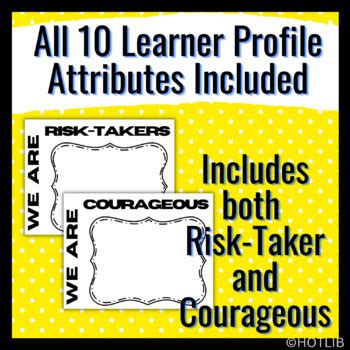 Create Your Own IB Learner Profile Posters PYP MYP DP Babe Led Display
