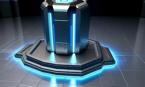 Futuristic Server Room Data Center Glowing Stock Footage Video Of