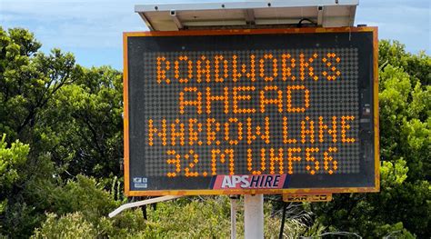 Variable Message Board Signs VMS Hire Victoria