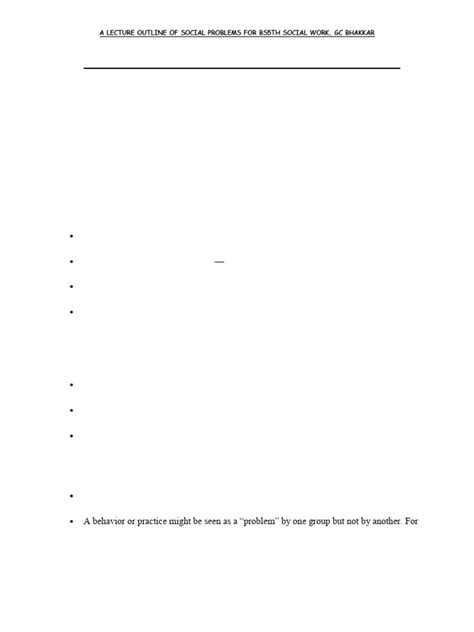 Social Problems Value Conflict Lens Pdf Society Social Exclusion