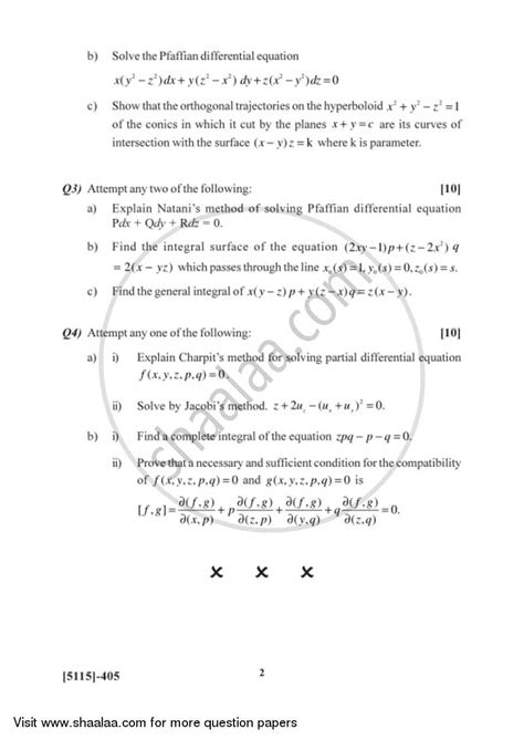 partial differential equations 2016 2017 b sc mathematics semester 6