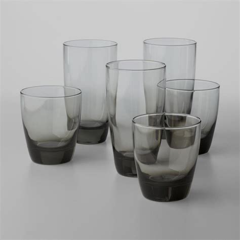 Libbey Classic Smoke 16 Piece Glassware Set