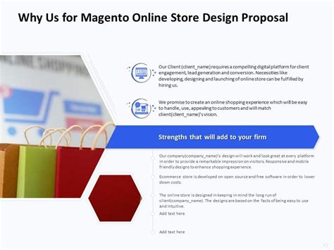 Magento Online Store Design Proposal Powerpoint Presentation Slides Presentation Graphics