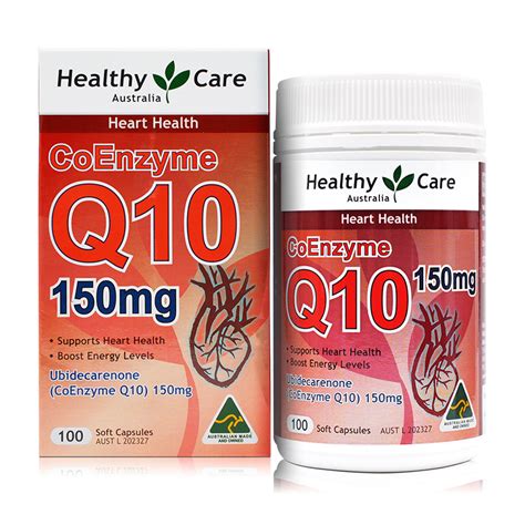 Viên Uống Healthy Care Coenzyme Q10 150mg 100 Viên Của Úc