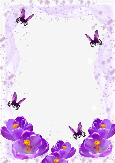 Dreamy Violet Frame Png Images Butterfly Purple Purple Butterfly Png