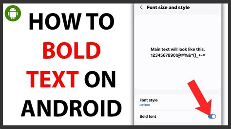 How To Make Text Bold On Android Quick Guide Youtube