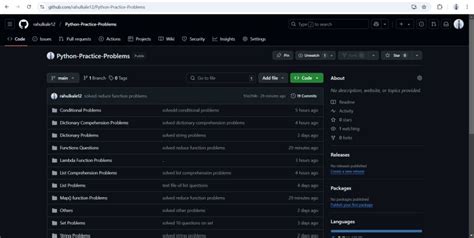 Master Python Basics 🐍 My Github Repo Features Topic Wise Problems And Rahul Kale