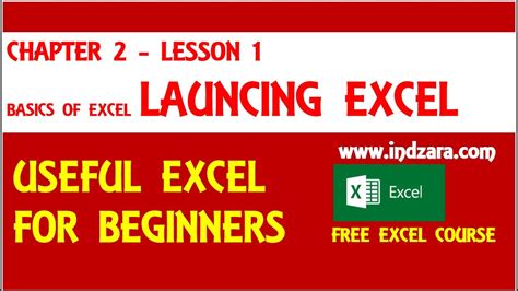 Useful Excel For Beginners Chapter 2 Lesson 1 Launching Excel Youtube