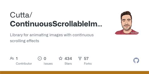 GitHub Cutta ContinuousScrollableImageView Library For Animating Images With Continuous
