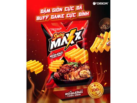Snack Vị Bò Nướng Tiêu đen Swing Maxx 95g Tại Bách Hóa Xanh