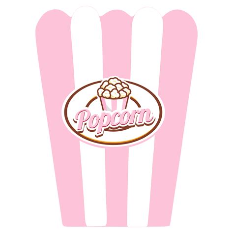 Pink 3d Popcorn Box Cutout Parties And Signs