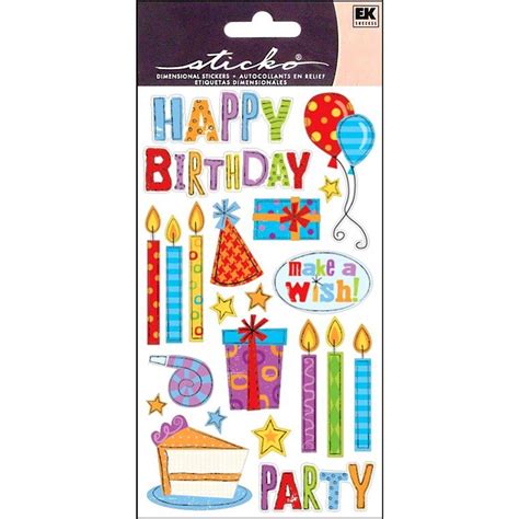 Happy Birthday Stickers Flax Art And Design