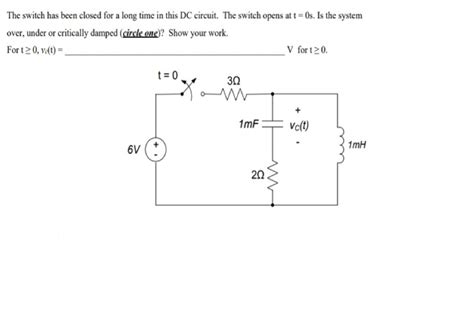 Solved The Switch Has Been Closed For A Long Time In This Chegg