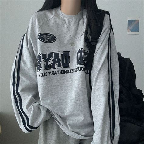 언더씨리얼 25봄신상오버핏 데이필드 트랙 나그랑 긴팔티셔츠 4color