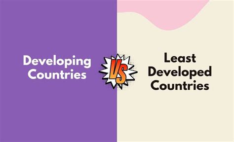 Developing Vs Least Developed Countries Whats The Difference With Table Diffzy