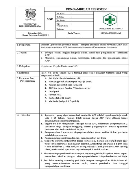 Sop Afp Pdf Sop Afp Pdf