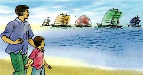 Đọc hiểu Hai cha con bước đi trên cát đề